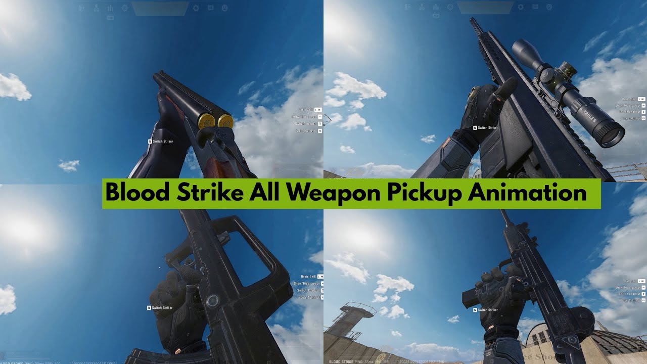Bloodstrike All Weapons Pickup Animations & Sounds | Full Weapon Pickup ...
