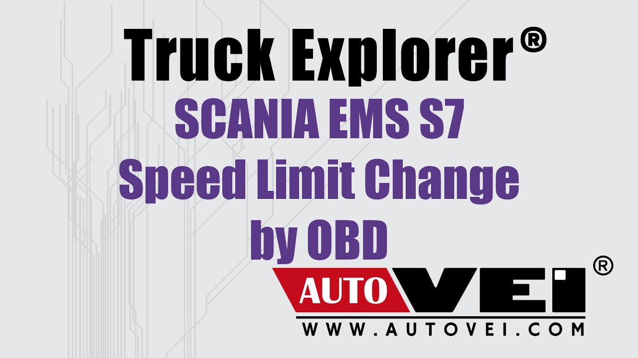 Scania truck speed limit change in EMS S7 ECU - YouTube