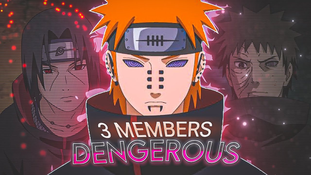The Most Dangerous 3 Member In Akatsuki | Pain Itachi And Obito Edit ...