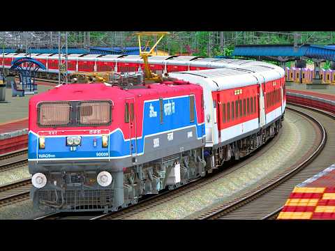 TRAIN CROSSING HIGH SPEED IN RAIL STATION | BUMPY RAILROAD | Train Simulator | Railwork | NTG GAMING