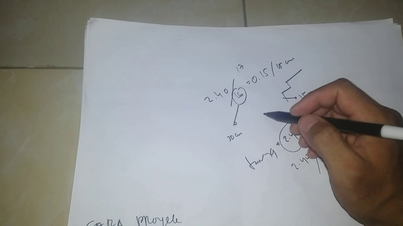 CARA MEMBAGI ANAK TANGGA DARI KETINGGIAN 2.40 M||EPS 20 - YouTube