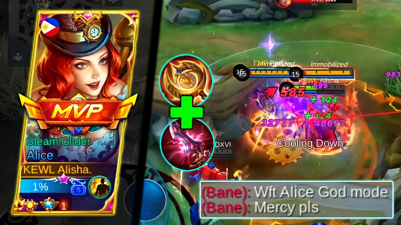 ALICE STEAM GLIDER!ALICE EXP LANE GOD MODE IN THIS BUILD!(PLEASE TRY ...