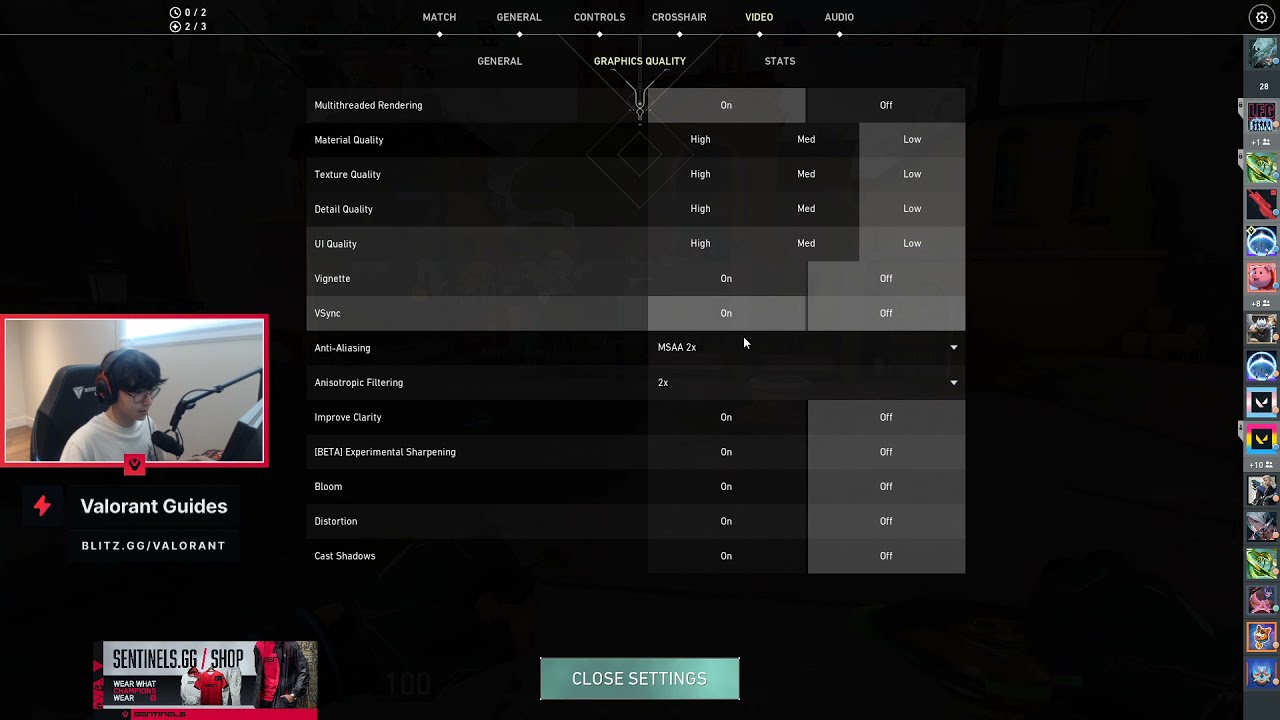 Tenz shows the graphical configuration of valorant - YouTube