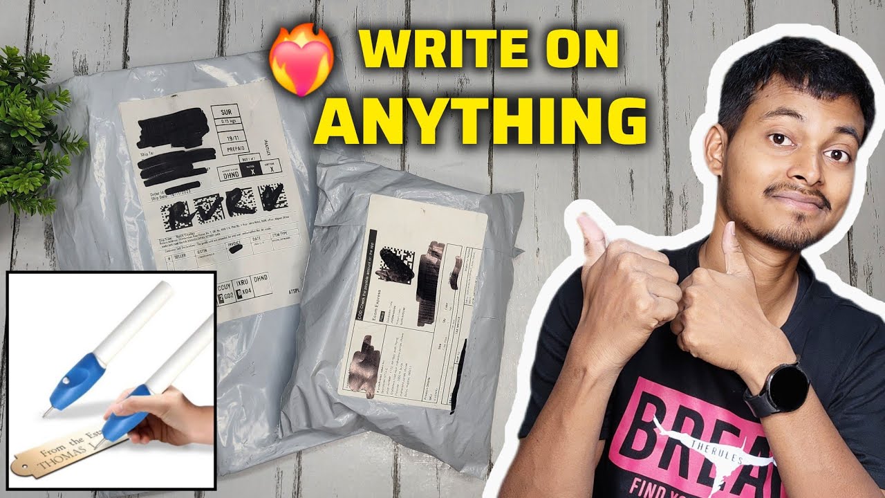 Engrave Write On Anything with this Pen 😍 | Meesho ₹49 | Unboxing ...