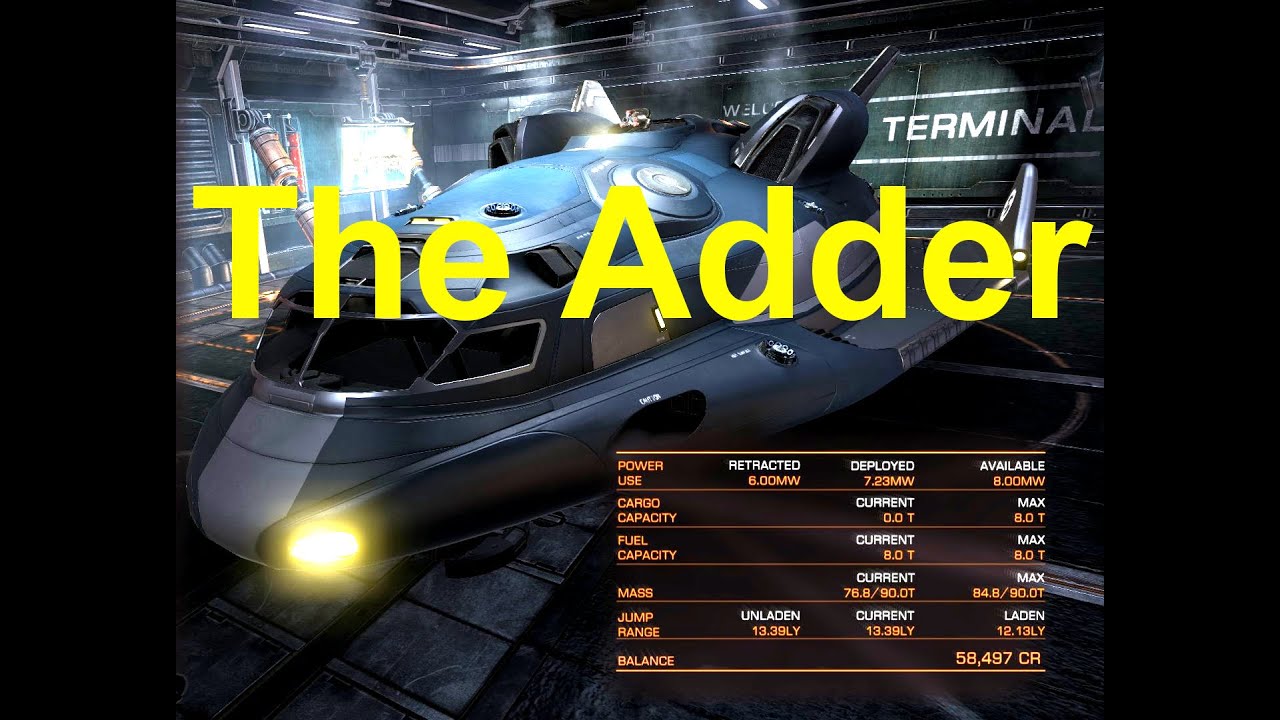 Elite: Dangerous: The Adder and the lushPrototype Salvage Mission - YouTube