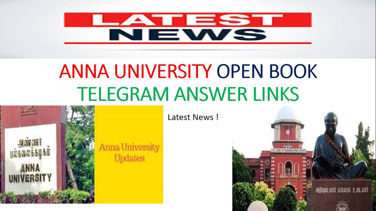 Anna University Open Book Telegram Link | Telegram Answers | Anna ...