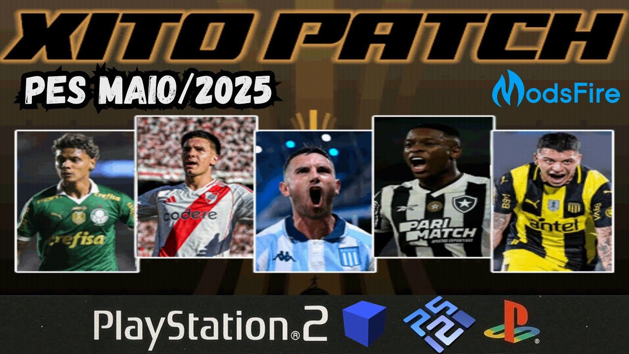 PES XITO PATCH 2025 (Maio/2025) PS2 ISO Download Grátis - YouTube