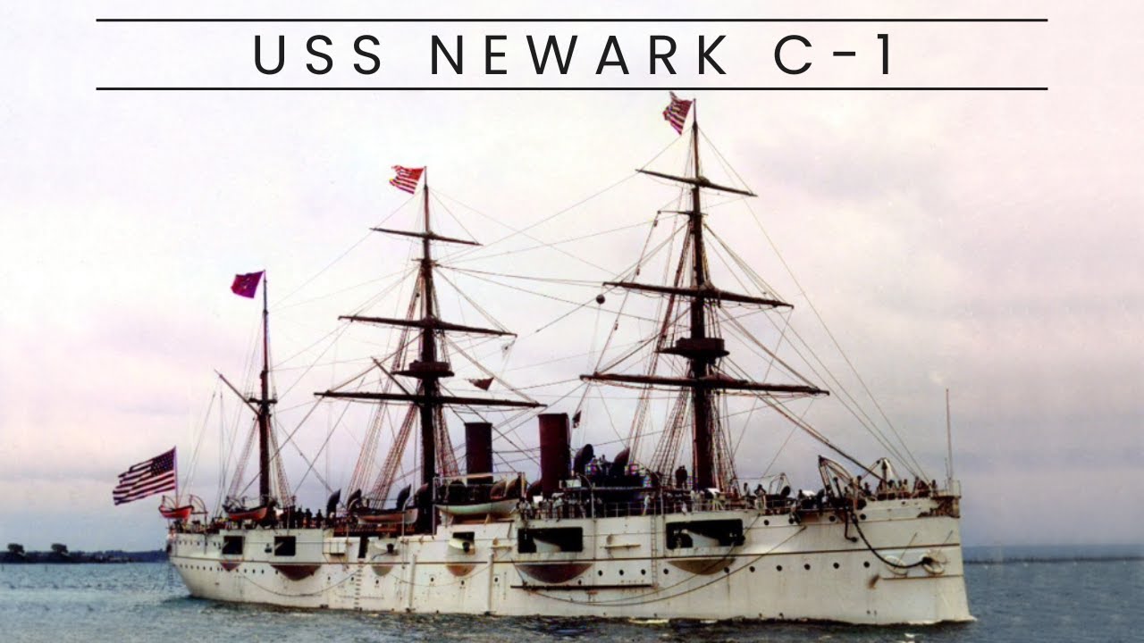 USS Newark C-1 (Protected Cruiser) - YouTube