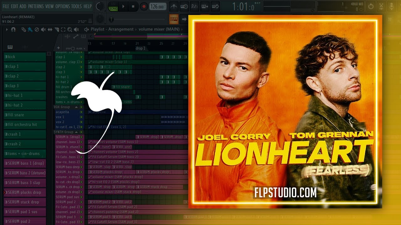 Joel Corry & Tom Grennan - Lionheart (FL Studio Remake) - YouTube