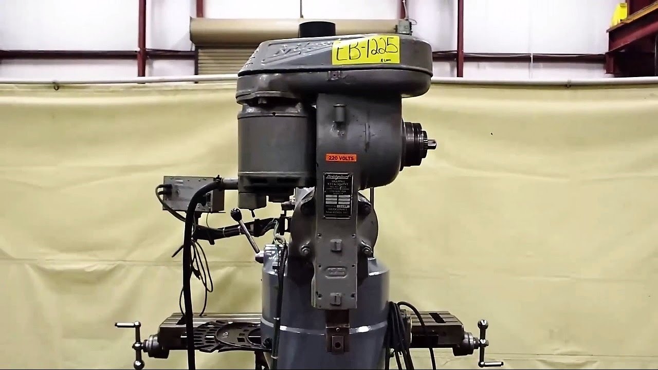BRIDGEPORT 1/3 HP Model E Shaping Head 6 Speed 1/8” to 4” Stroke - YouTube