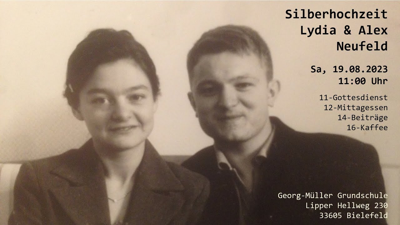 Predigt 19.08.2023 - Ganzes Video Silberhochzeit: https://youtu.be ...