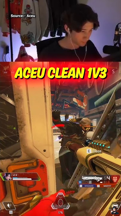 Aceu Clean wingman Shots with 1v3 | Apex Legends #apexlegends #shorts - YouTube