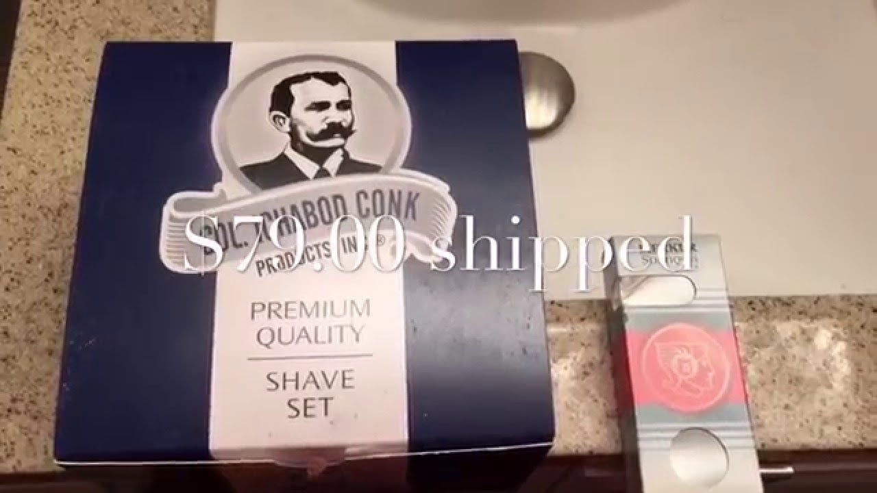 Col. Ichabod Conk Shave Set, Merkur 180 & Brut Dominant After Shave ...