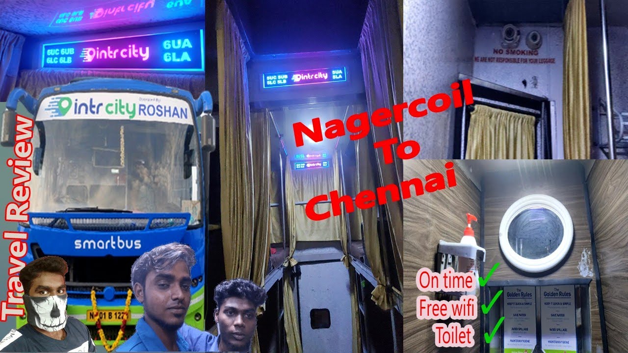 🚌Railyatri Intercity Smart Bus|Ac sleeper With washroom😱😱|Nagercoil to ...
