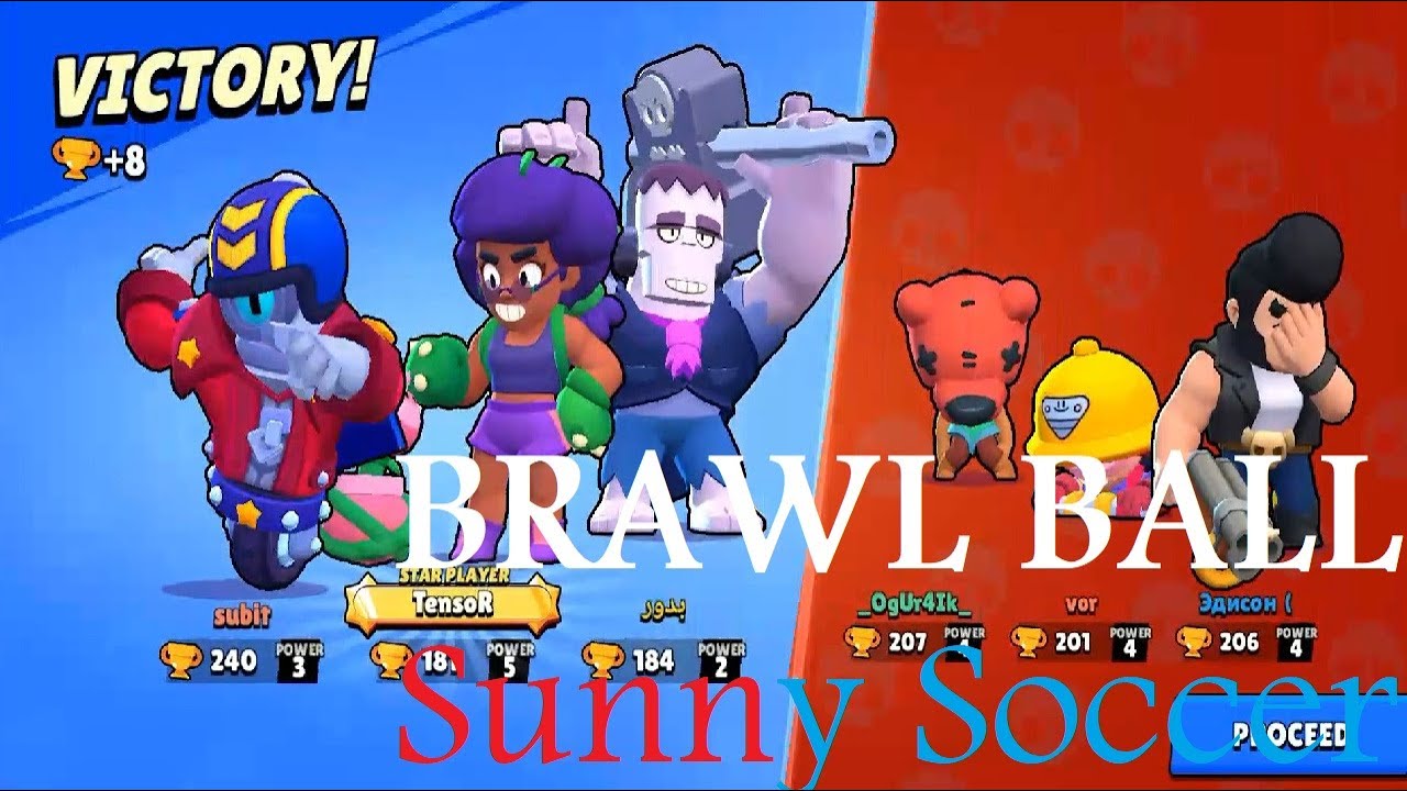 BRAWL STARS Gameplay || Brawl Ball Sunny Soccer Gameplay - YouTube