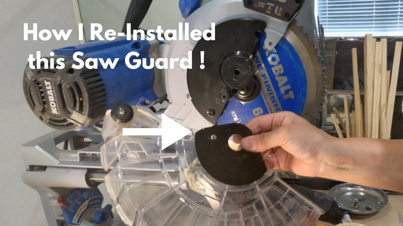 Install Miter Saw 🪚 Safety Guard, Solution ! - YouTube