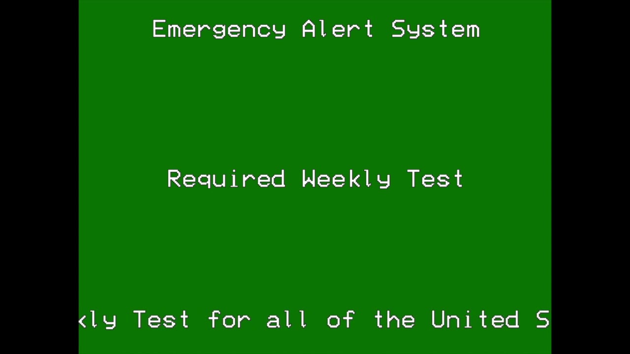EAS Mock Screen Test: RSOD/GSOD - YouTube