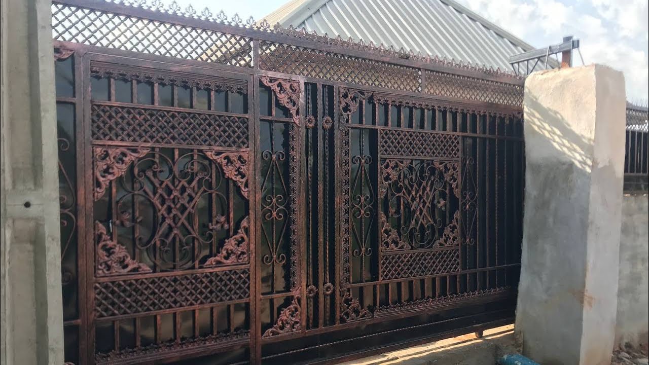 Price Of Iron Welding Rolling Gates With Pan, Fence Rails With Pan And ...