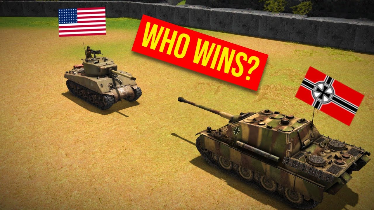 Jagdpanther vs Jumbo: The Ultimate WW2 Tank Duel | Gates of Hell - YouTube