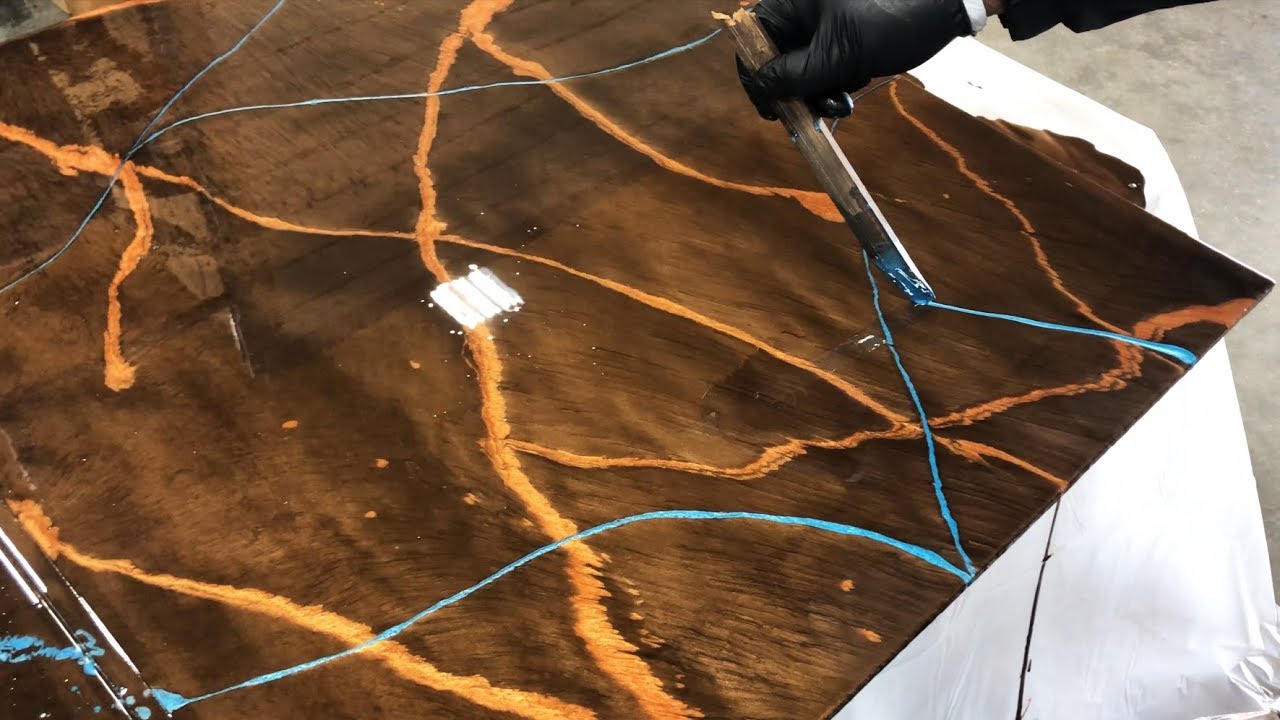 Making metallic epoxy flooring samples - Texas Barndominiums Episode 72 ...