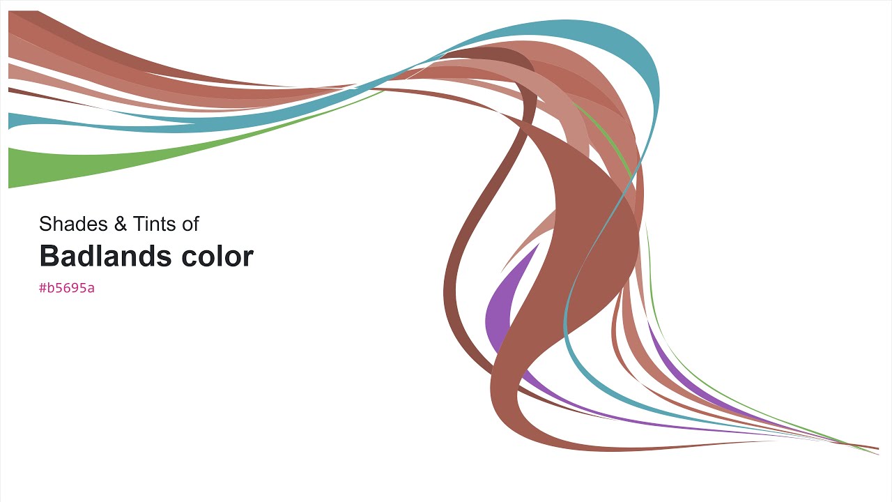 Shades & Tints of Badlands color #b5695a A Warm Orange color #a05d50 ...