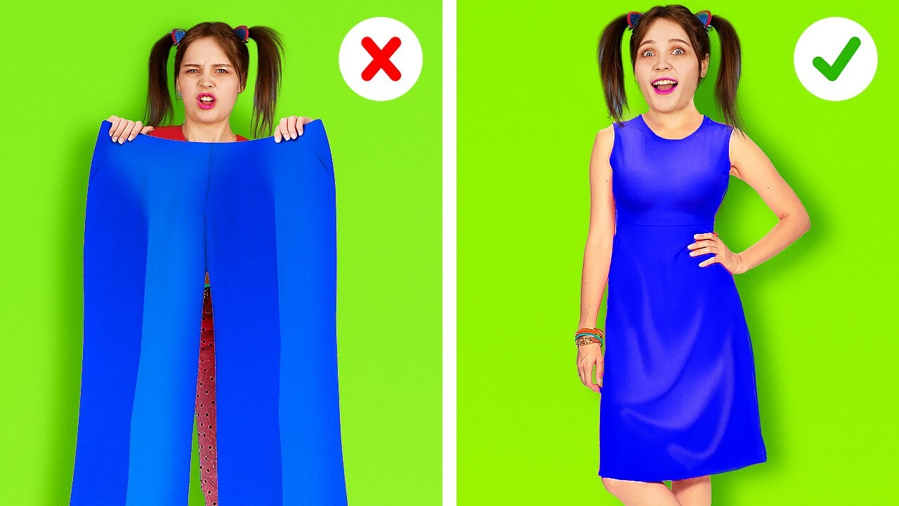 GENIUS CLOTHES HACKS | Amazing Fashion Ideas and DIY Tips by 123 GO ...