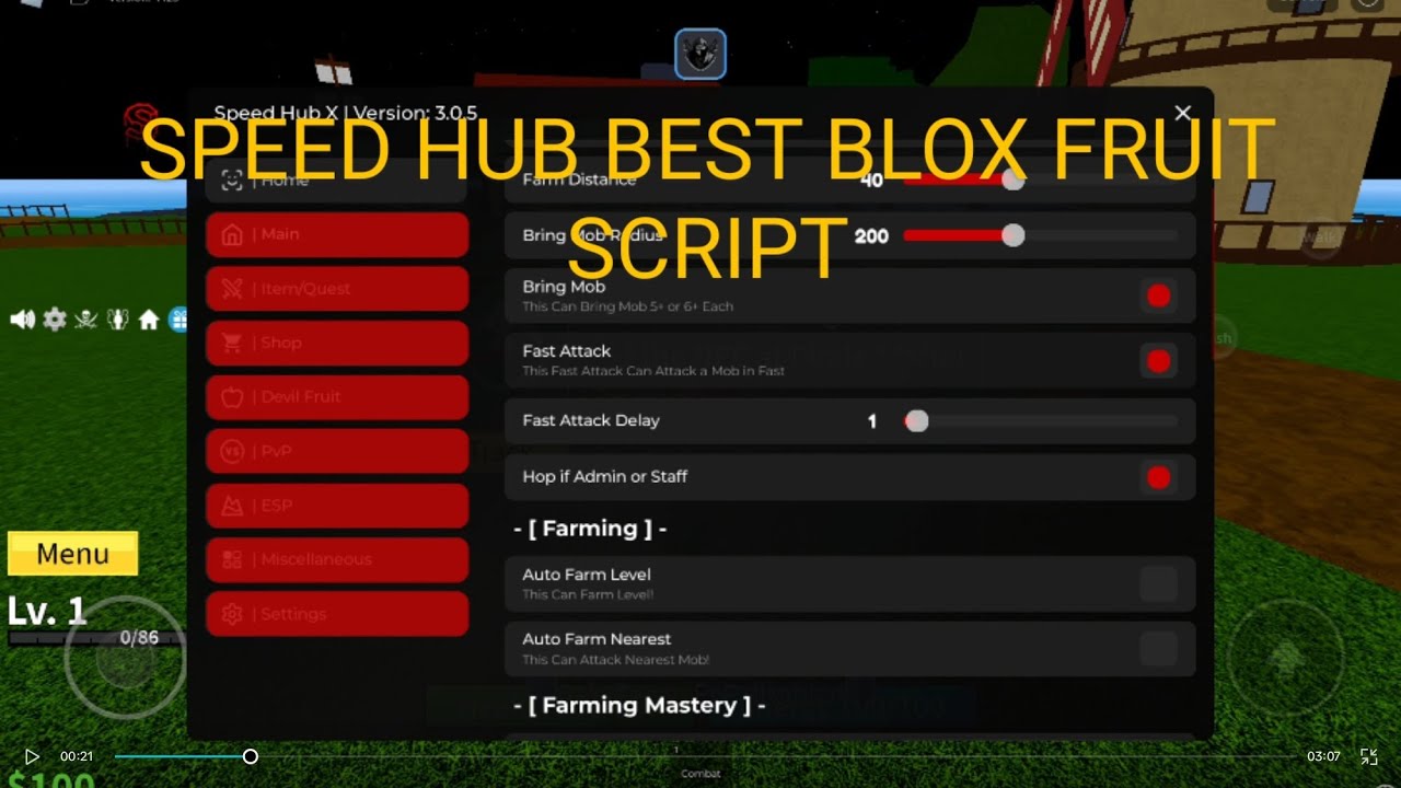 Speed hub x best script for blox fruits (I'm not a scam youtuber) - YouTube