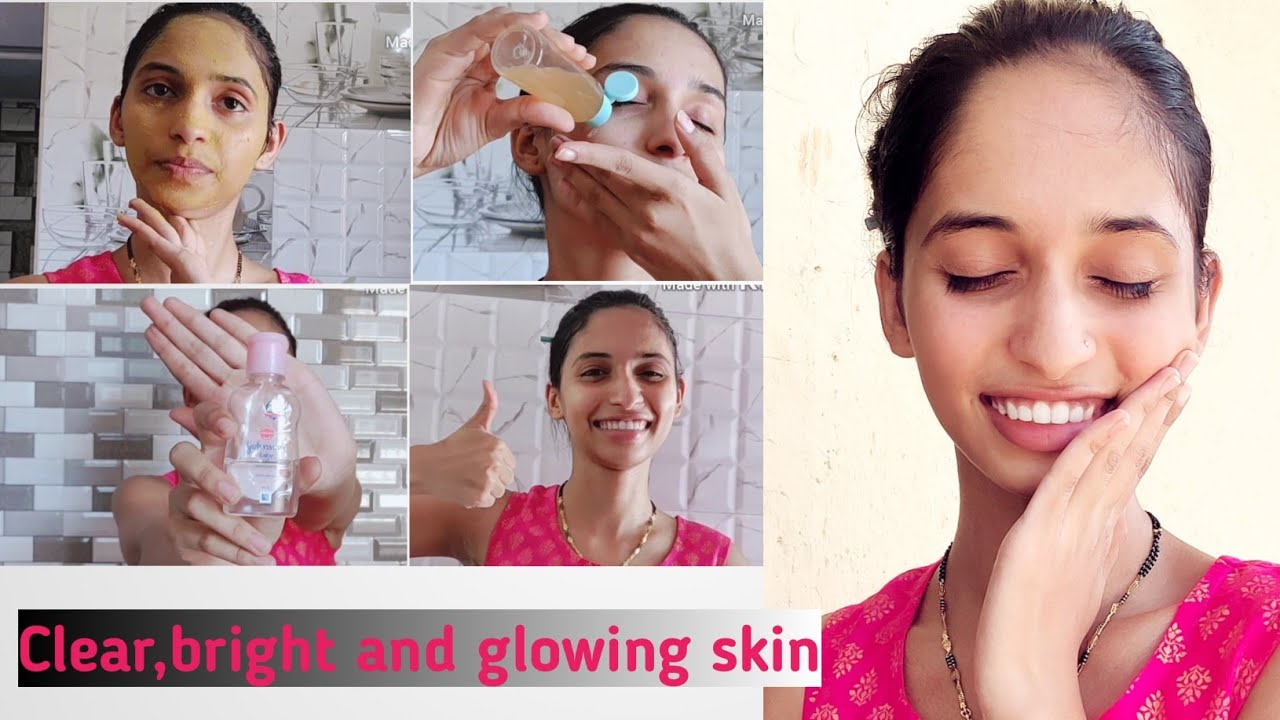 My weekly skincare routine | Natural skincare| For bright glowing skin ...