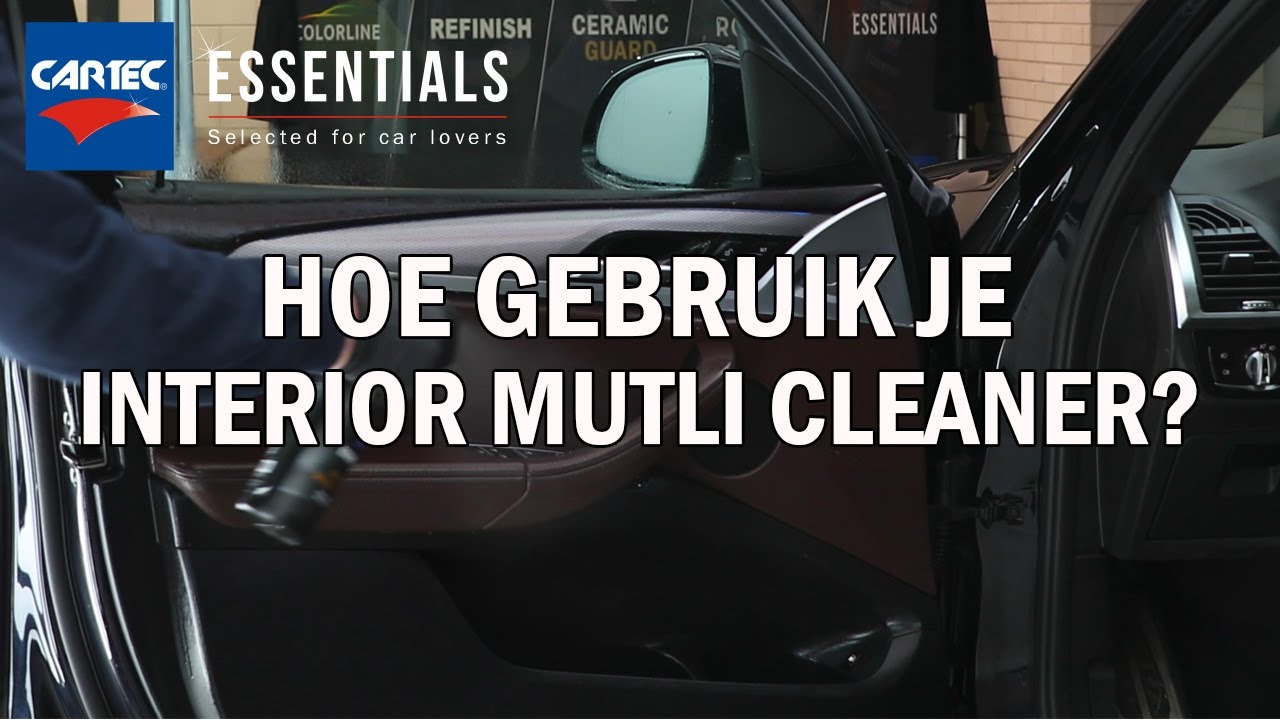 Hoe gebruik je Interior Multi Cleaner van Cartec Essentials? - YouTube