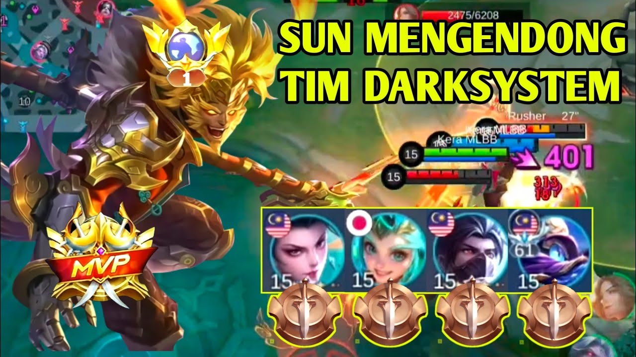 CARA SUN MENGENDONG TIM DARKSYSTEM (MOBILE LEGENDS) - YouTube