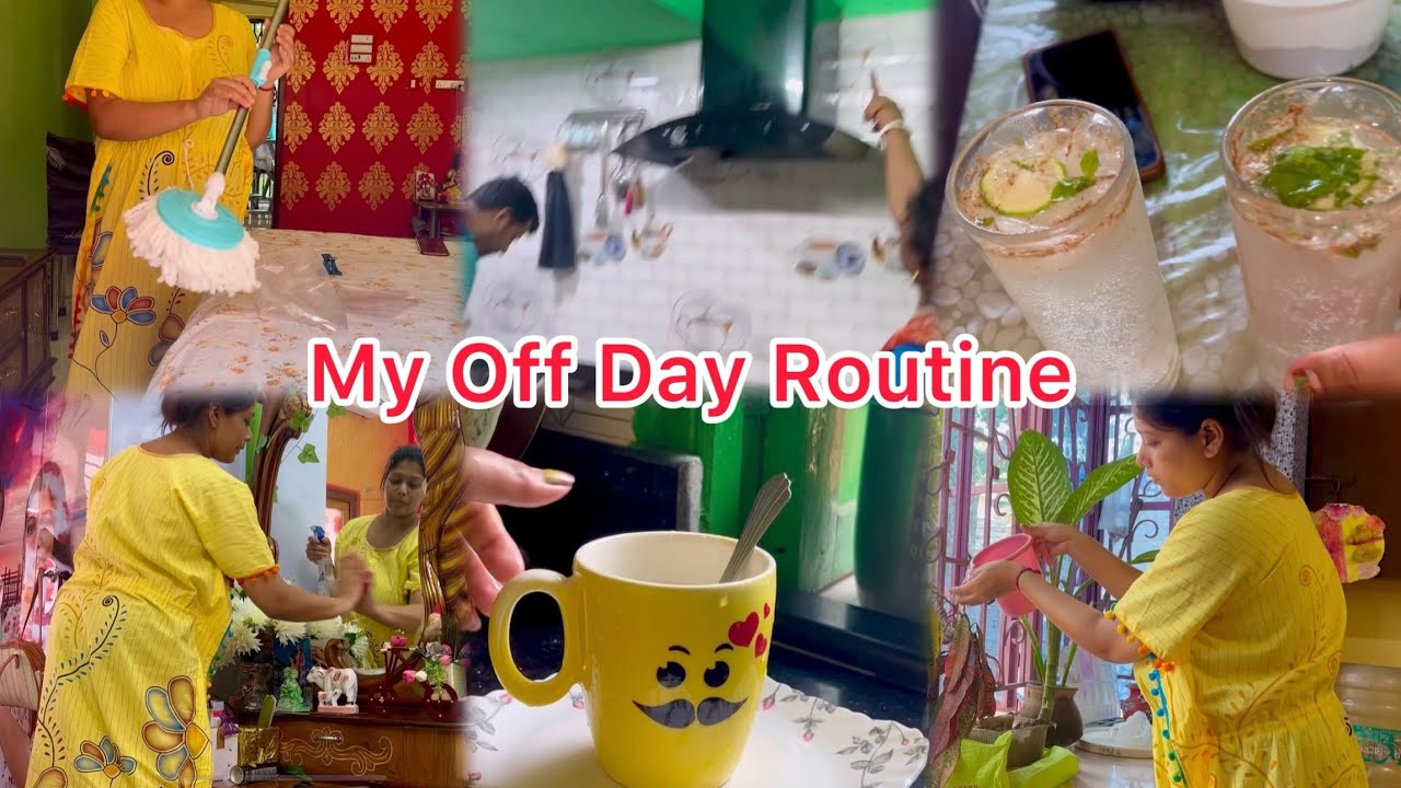My Off Day Routine 😊 | আজ মপ দিয়ে ঘর মুছলাম - YouTube
