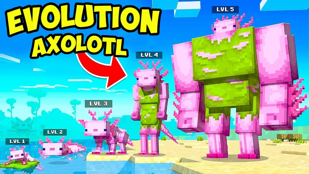 THIS IS THE EVOLUTION OF AXOLOTLS! - YouTube