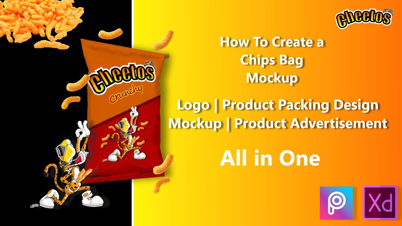 Cheetos Product Advertising Logo | Product Packing Design| Mockup ...