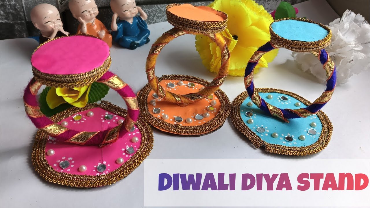 Easy diy diwali stand 😱/ Diya stand / hand made#diwali #diy #handmade# ...