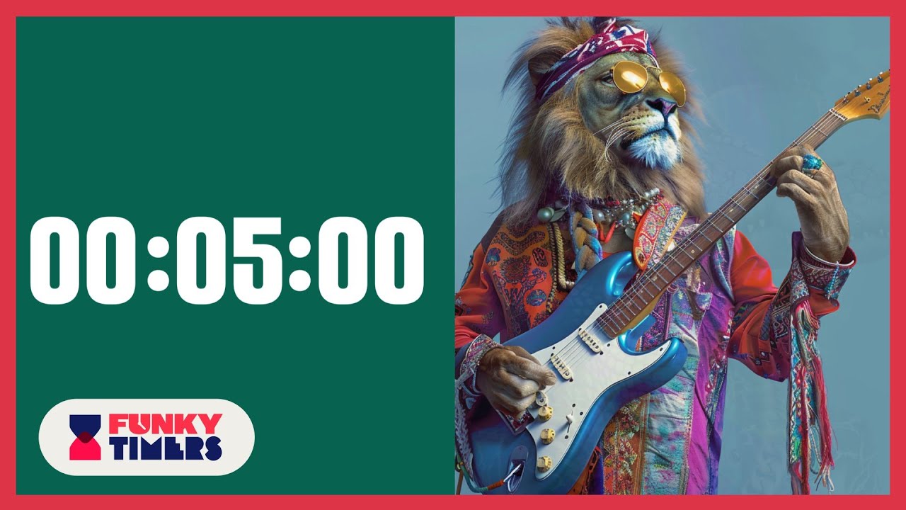 5 Minute Funny Jungle Animal Countdown Timer with Music | Lofi Hip Hop ...