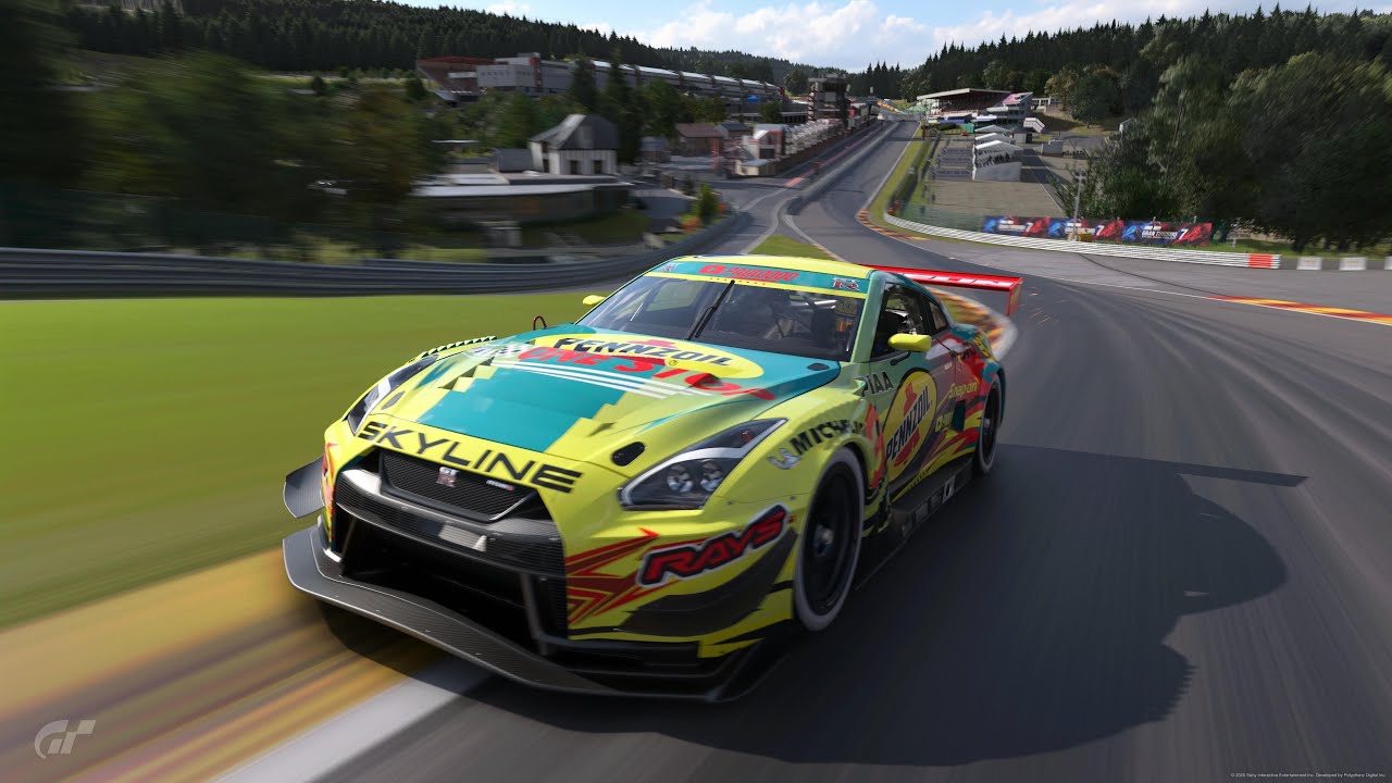 GT7 - GT-R GT3 ’18 struggles on Spa! Racing Hard tyres, first attempts ...