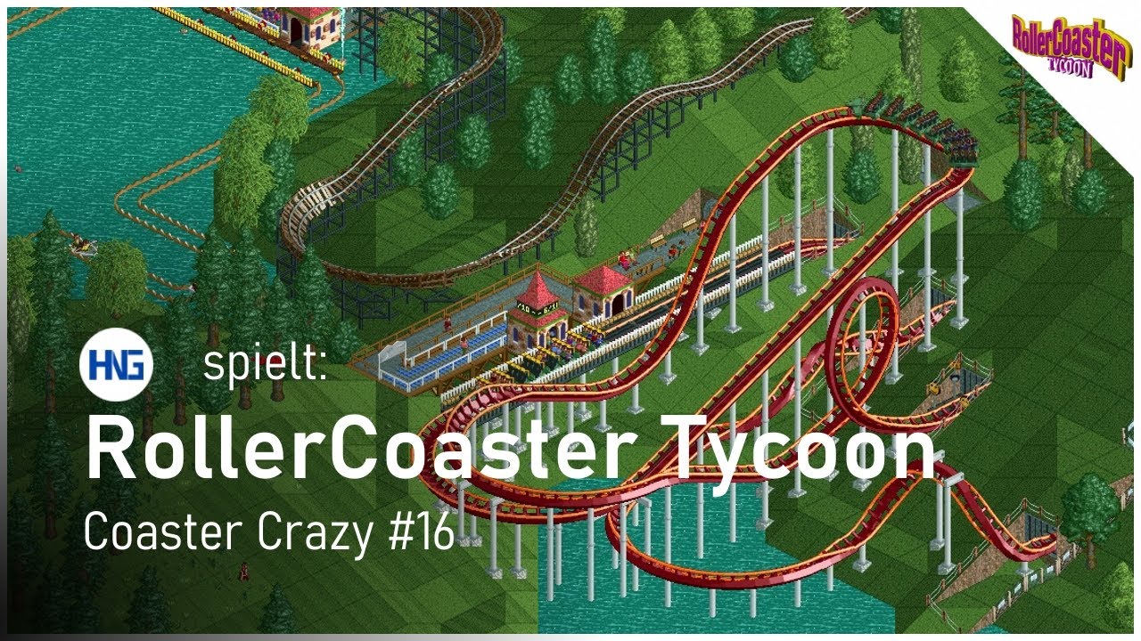 Coaster Crazy #16 🎢 RollerCoaster Tycoon #1277 - YouTube