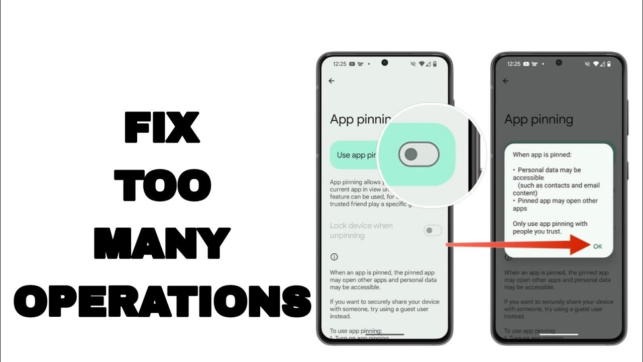 How To Fix And Solve Too Many Operations On App Lock - Fingerprint Lock ...