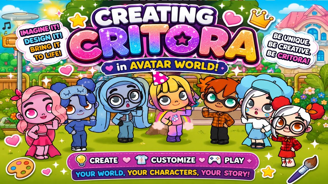 How To Make Critora Characters 💗🎀🏵in Avatar World! #avatarworld # ...