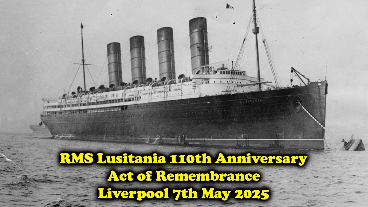 RMS Lusitania: A 110-Year Remembrance in Liverpool - YouTube