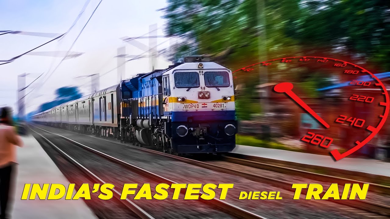 India's Fastest Diesel Train - YouTube