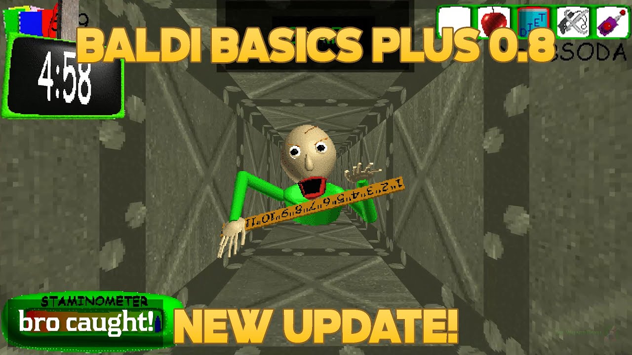 New Stuff and more! | Baldi's Basics Plus 0.8 UPDATE (Official) - YouTube
