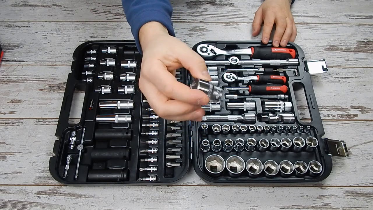 🔧 INTERTOOL STORM ET-8111 Набор инструментов Шторм 110 предметов - YouTube
