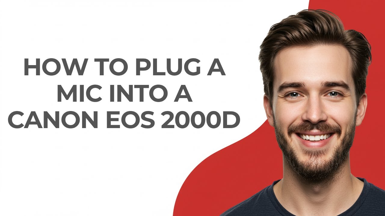 How to Plug a Mic Into a Canon Eos 2000d - GUIDE! - YouTube