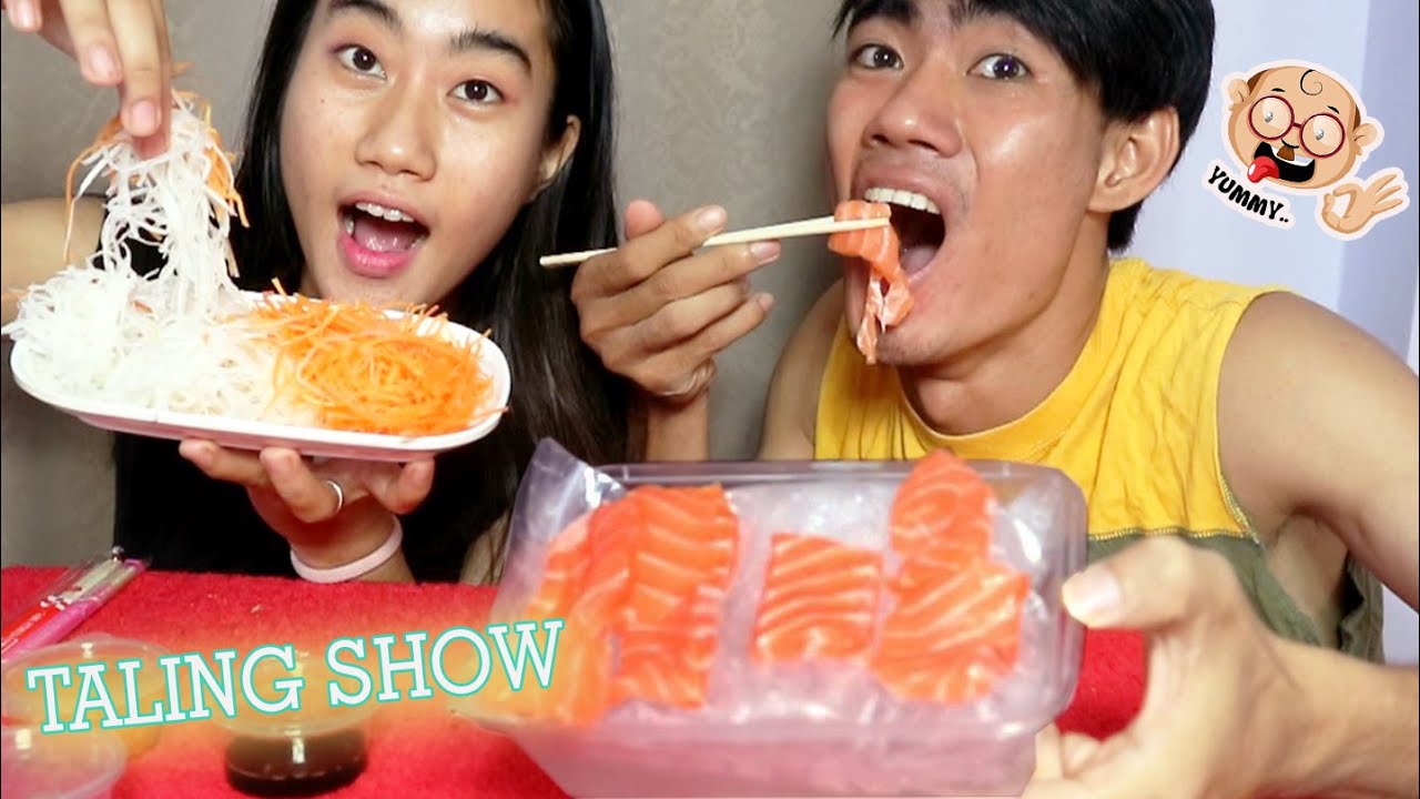 EATING RAW SALMON MUKBANG - EATING TALKING SHOW - MOST POPULAR SEAFOOD ...