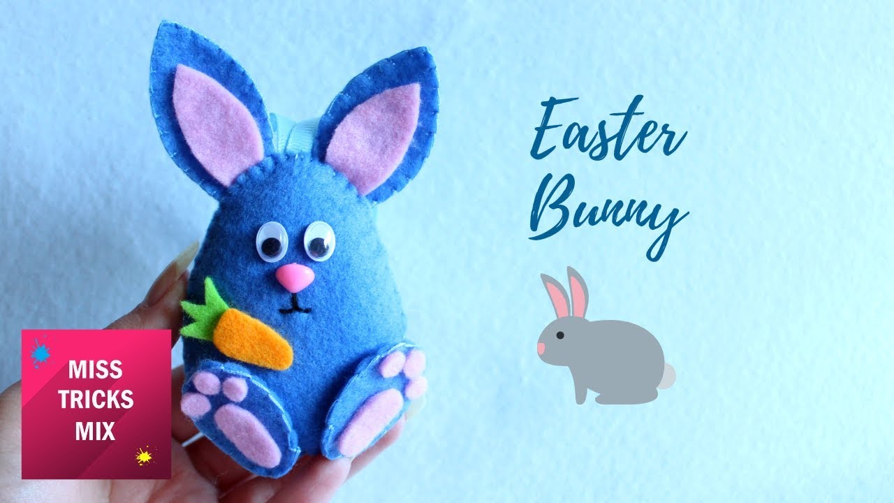 Easy Easter Bunny Felt Ornament | Easter Crafts. - YouTube