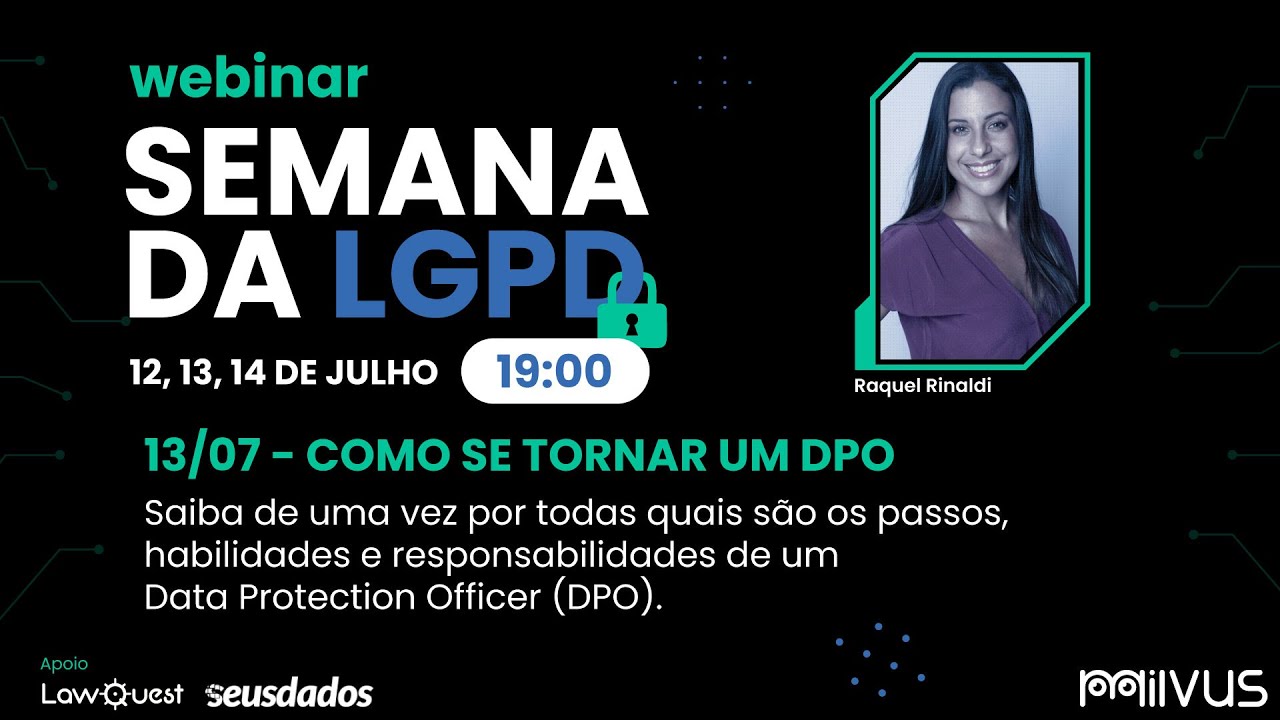 Webinar | Semana da LGPD - Como se tornar um DPO (Data Protection ...
