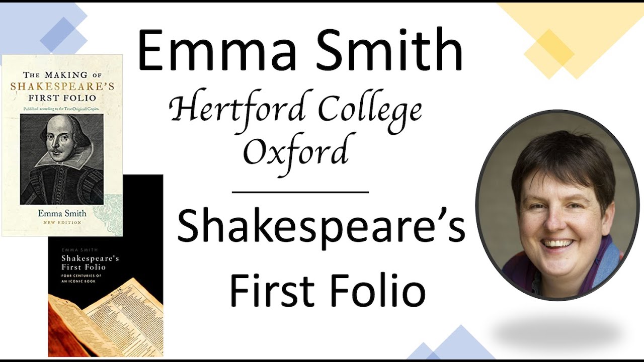 Emma Smith: The Discovery of a new First Folio - YouTube