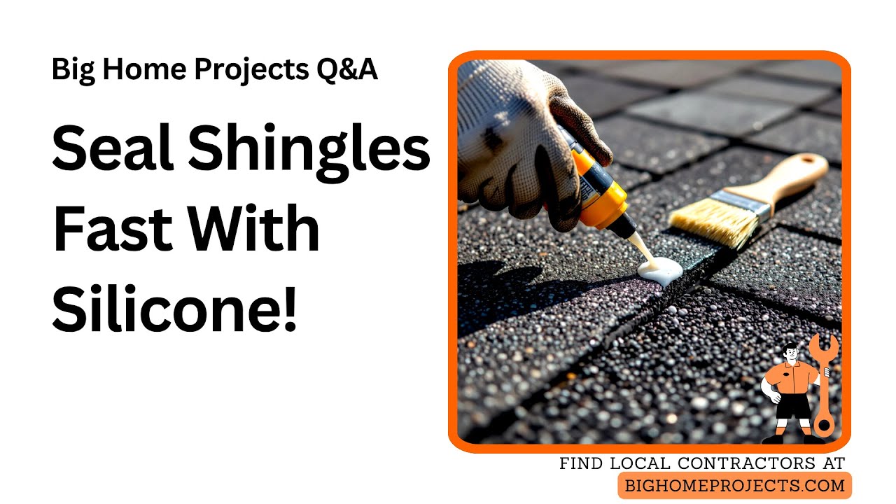 Roofing Silicone Shingle Patch Guide with Backer Rod - YouTube
