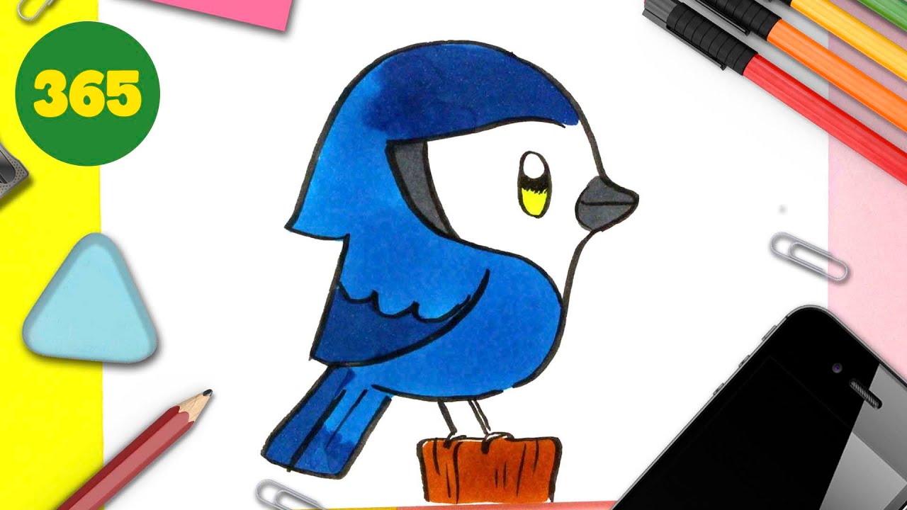 HUR MAN RITAR KAWAII FÅGEL - YouTube